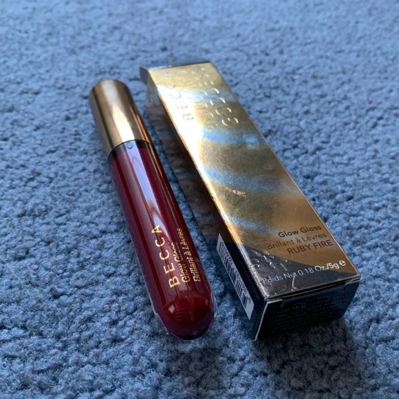 Becca Cosmetic | Makeup | Nib Becca Cosmetics Glow Gloss Ruby Fire ...
